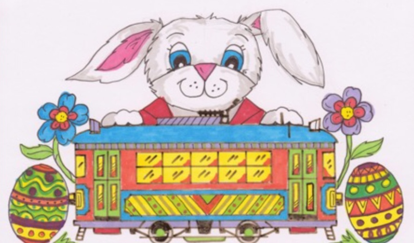 Bunny Trolley Hop - Illinois Railway Museum