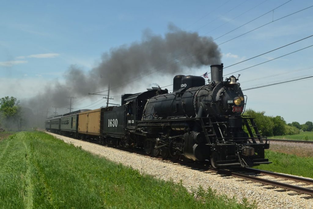 The Coach Train at the Illinois Railway Museum