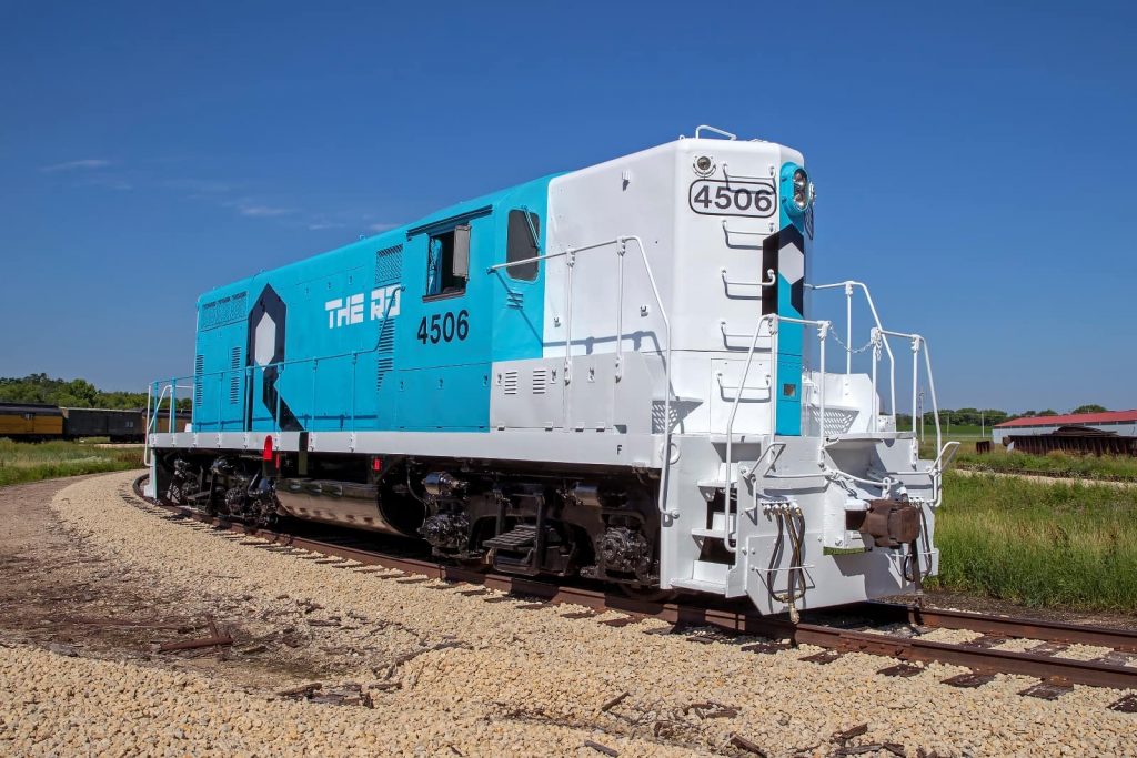 Rock Island GP7R locomotive restored at the Illinois Railway Museum